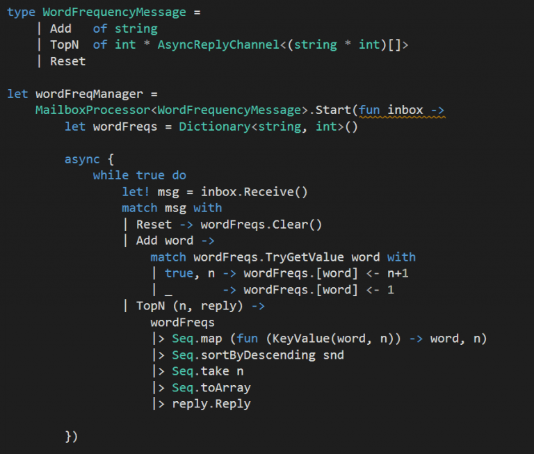 Exercises in Programming Style–Actors | theburningmonk.com
