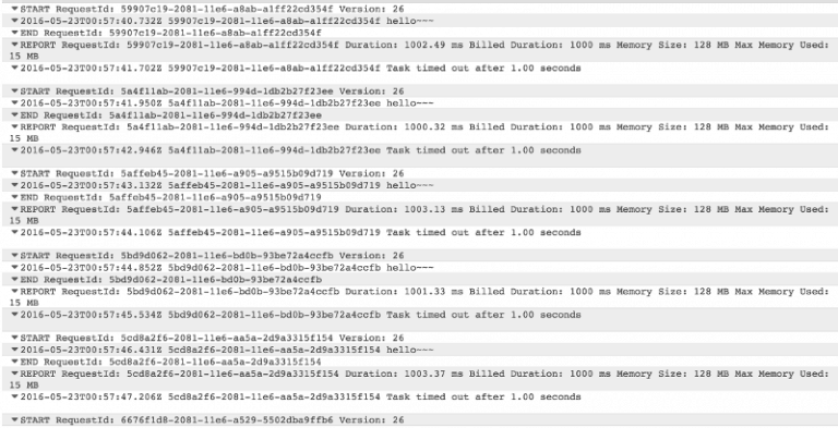 AWS Lambda - constant timeout when using bluebird Promise | theburningmonk.com