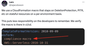 How to set CloudFormation Deletion Policy to Retain only for prod